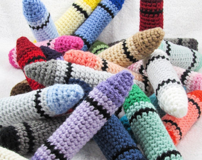 Crayon, Crochet Crayon, Stuffed Crayon, Plushie, Crayon Plushie, Toy ...