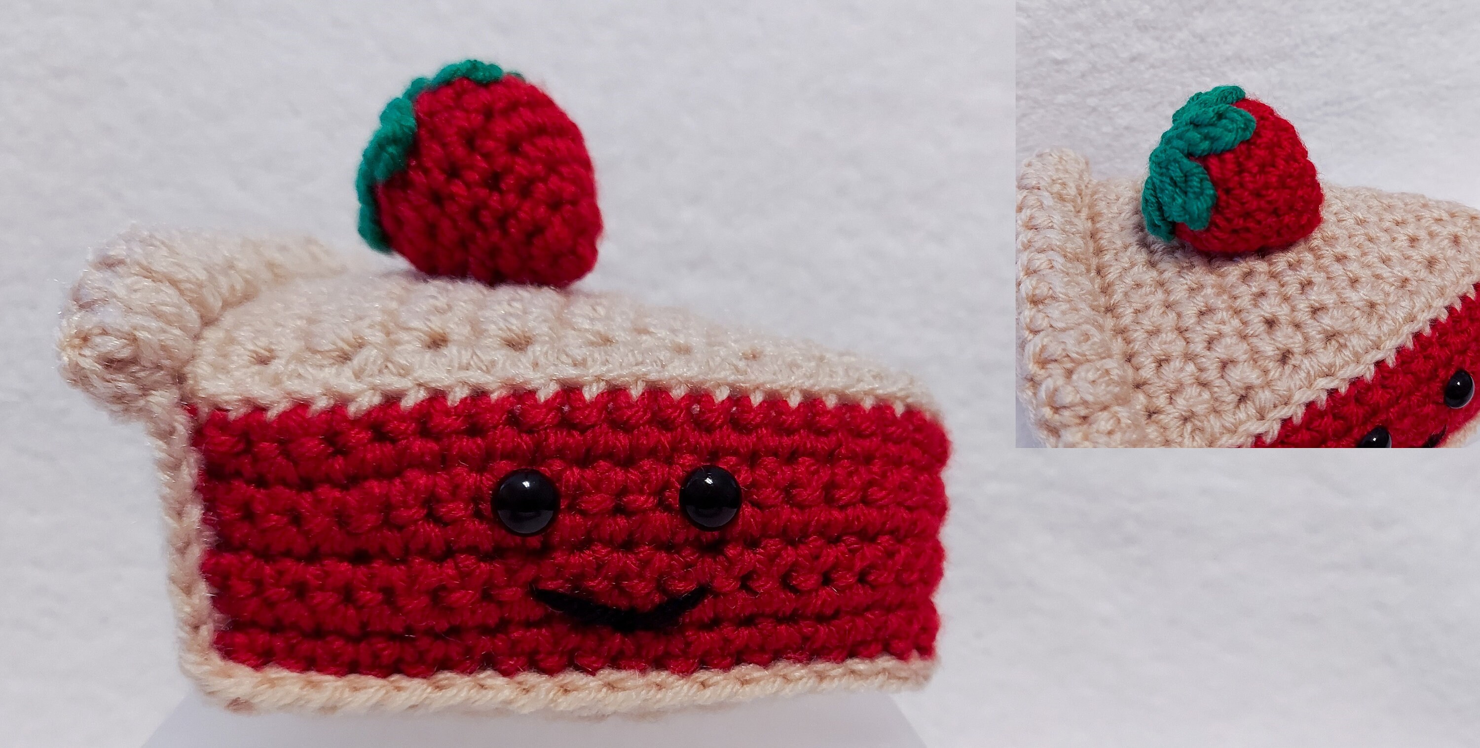 Pie Set of 3 Slice of Pie Crochet Food Stuffed Pie - Etsy 日本