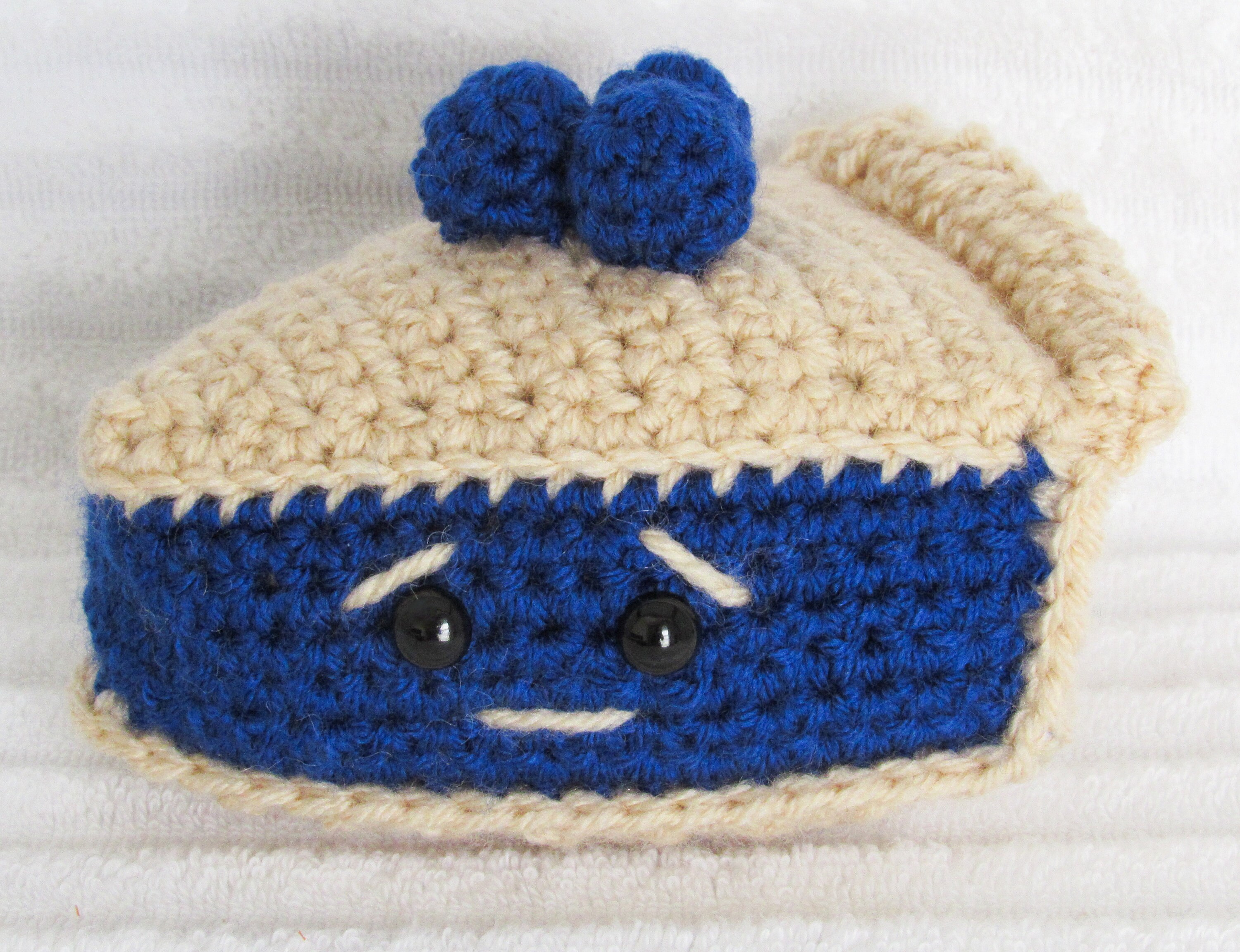 Pie Set of 3 Slice of Pie Crochet Food Stuffed Pie | Etsy