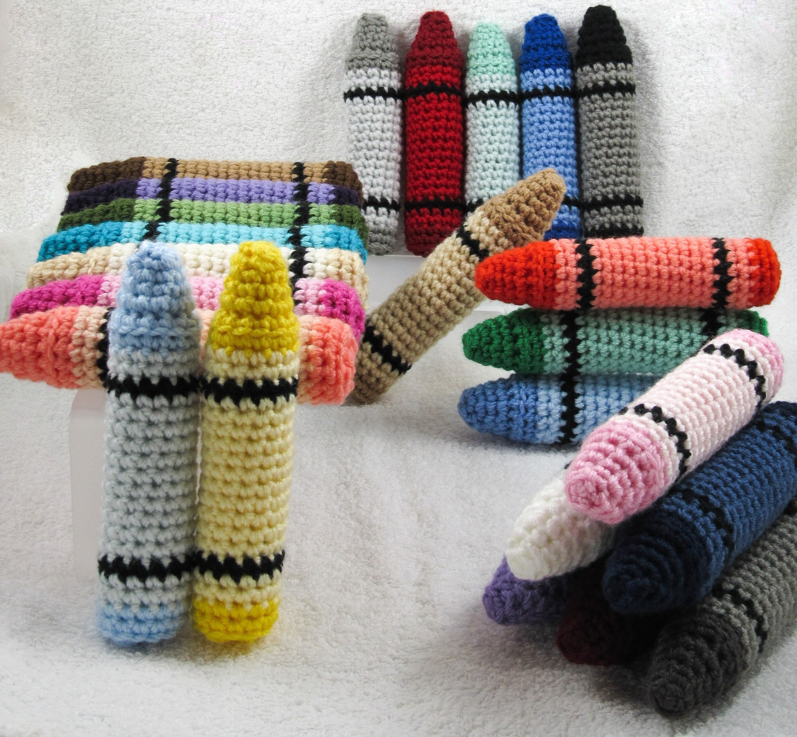 Crayon Crochet Crayon Stuffed Crayon Plushie Crayon - Etsy