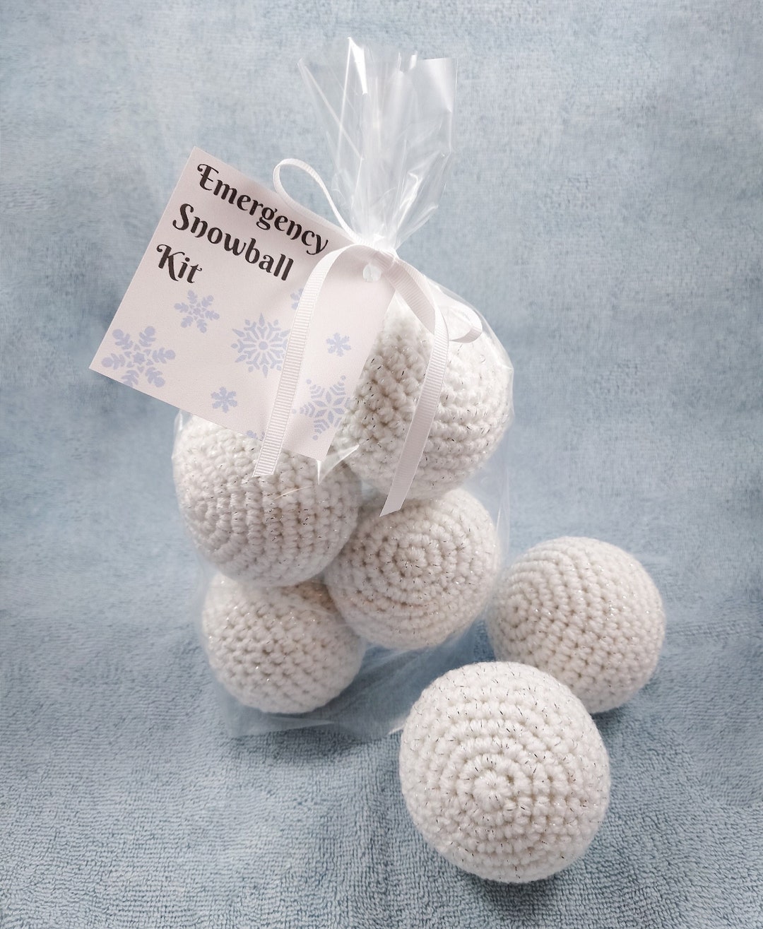 Snowball Kit, Indoor Snowball, Crochet Snowball, Stuffed Snowball ...