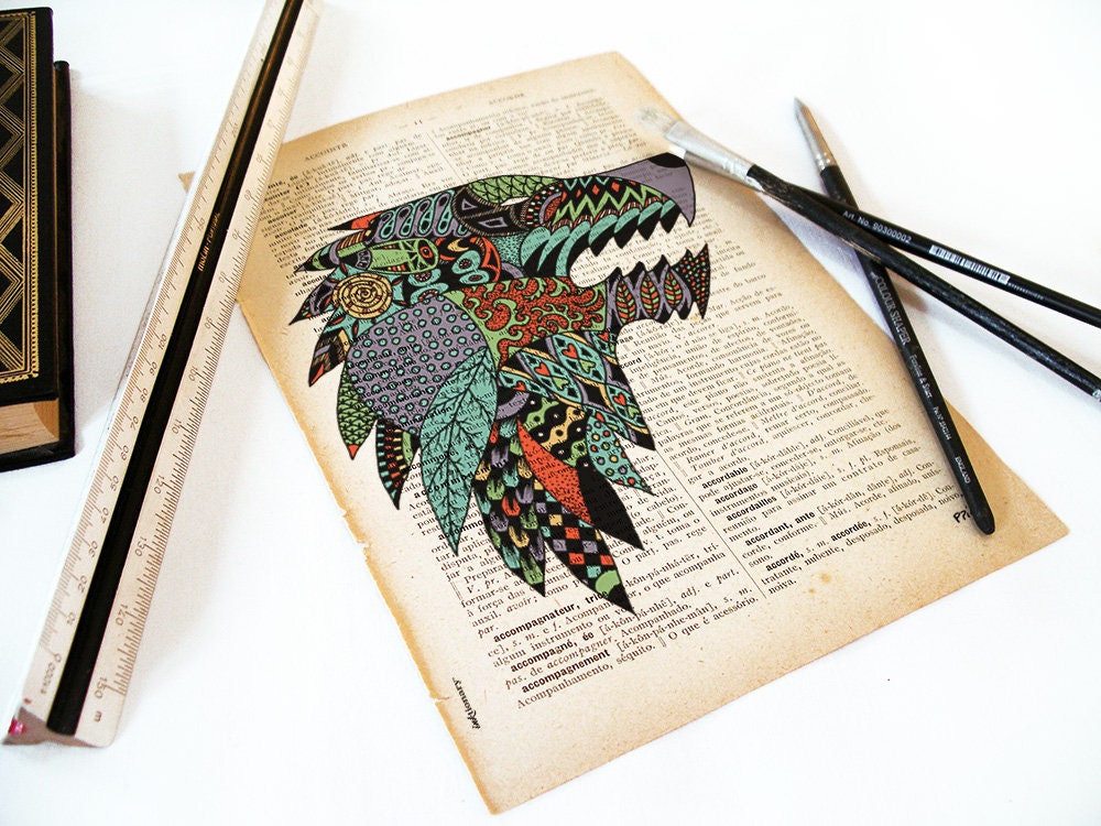 Stark Wolf GOT Poster Illustration Wall Art Print Printed on - Etsy