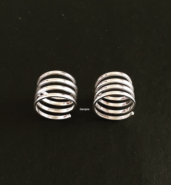 Spiral Toe Ring 925 Sterling Silver Toe Ring Adjustable Toe | Etsy