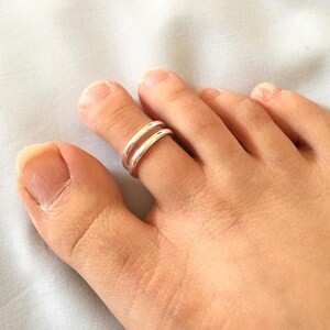 Spiral Toe Ring - 925 Sterling Silver Toe Ring, Adjustable Toe Ring ...