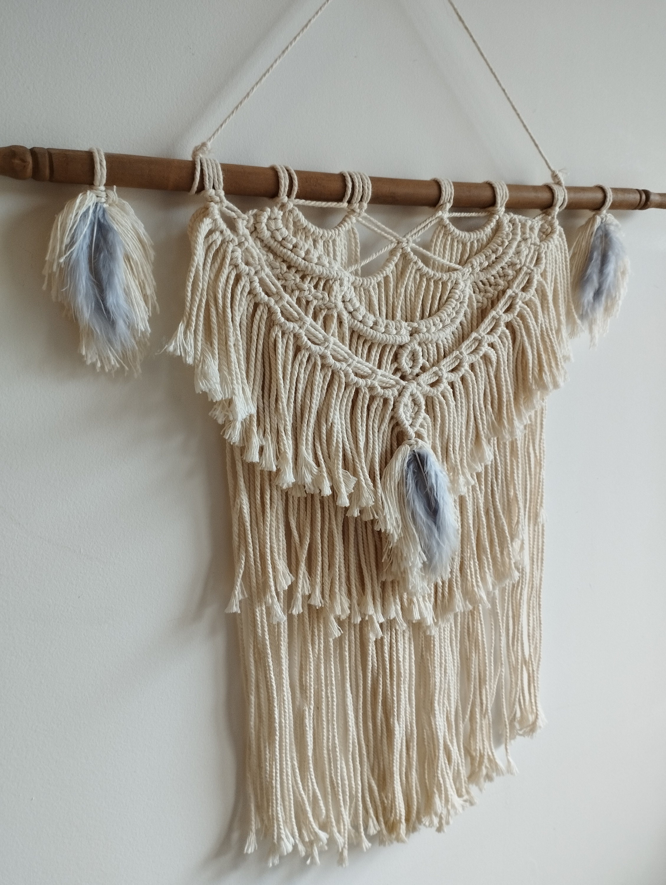 WALL DECORATION MACRAME Macramé Wall Decoration Boho Chic Decoration ...
