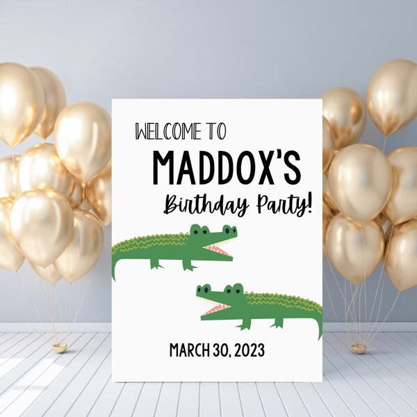 Alligator Welcome Sign - Etsy
