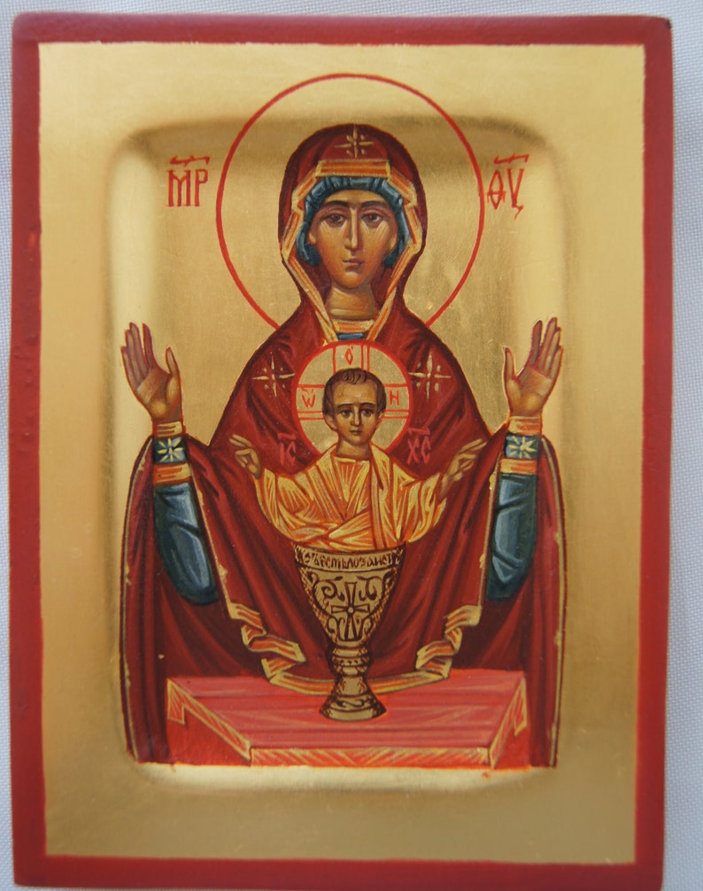 Memorabilia Orthodox icon Miniature icon Handpainted icon Wooden ...