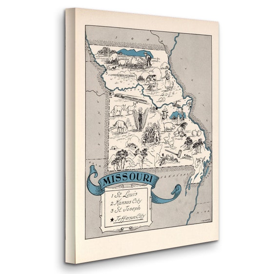 Prints Boston Gallery Wrapped Canvas Wall Art Map Print D6045 Giclée ...