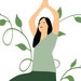 Tree Pose Yoga Poster Yoga Gift Meditation Wall Art Yoga - Etsy