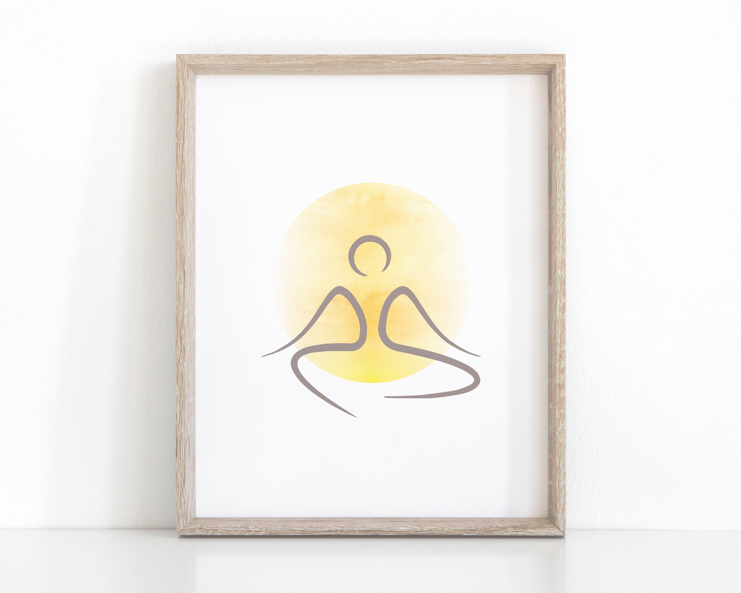 Minimalist Meditation Wall Art, Instant Download Yoga Print - Etsy
