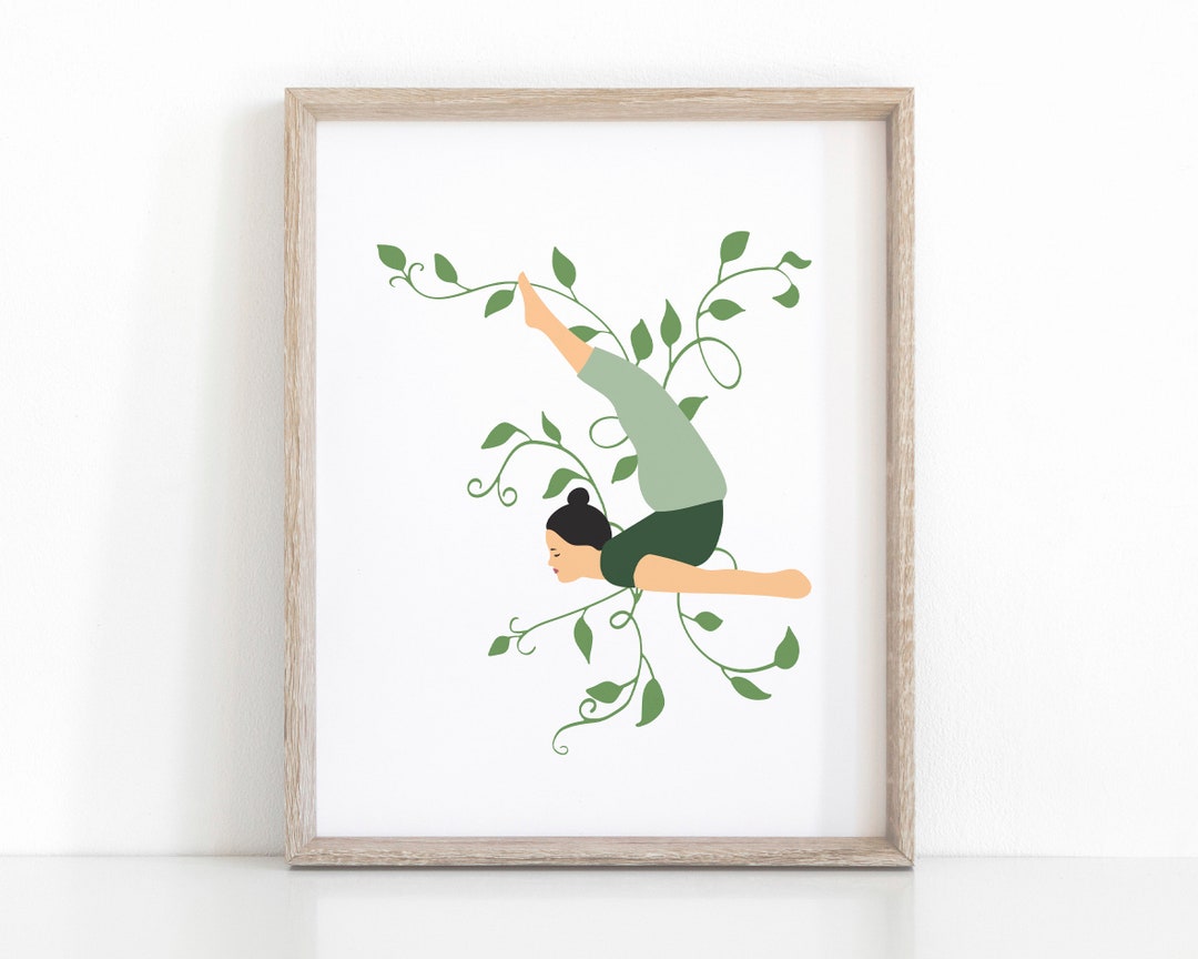 Locust Yoga Pose Poster, Instant Download Yoga Print - Etsy