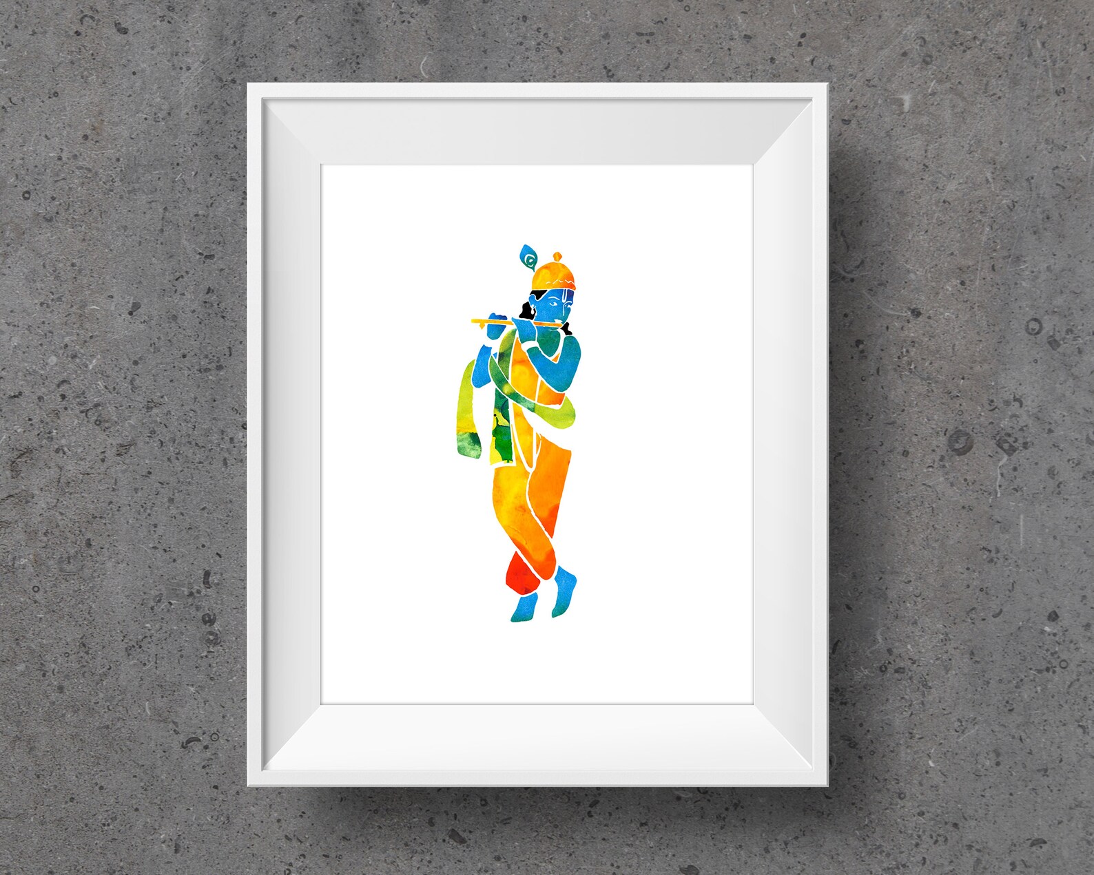 Printable Lord Krishna Art, Yoga Poster - Etsy