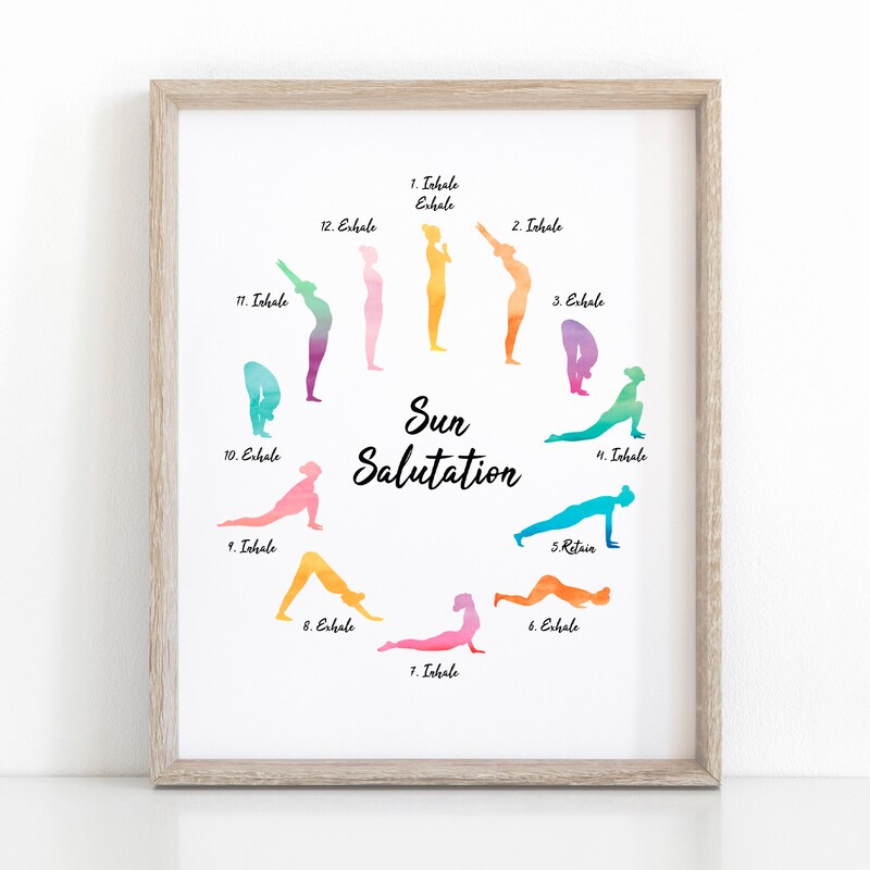 Sun Salutation Poster - Etsy
