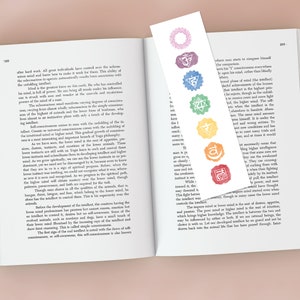 Chakra Bookmark, Chakra Art, Yoga Gift, Printable Yoga Bookmark ...