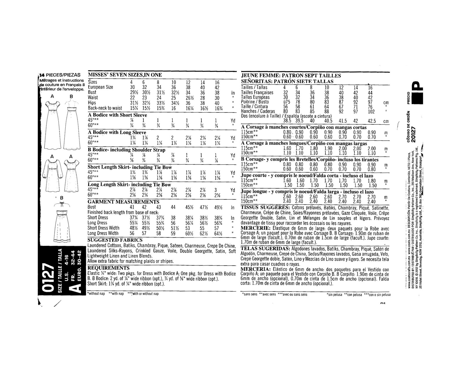 Sewing Pattern Womens Dress Summer Sewing Halter Dress 4 Variations ...