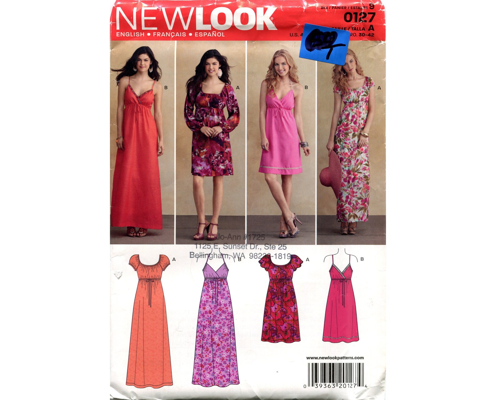 Sewing Pattern Womens Dress Summer Sewing Halter Dress 4 Variations ...