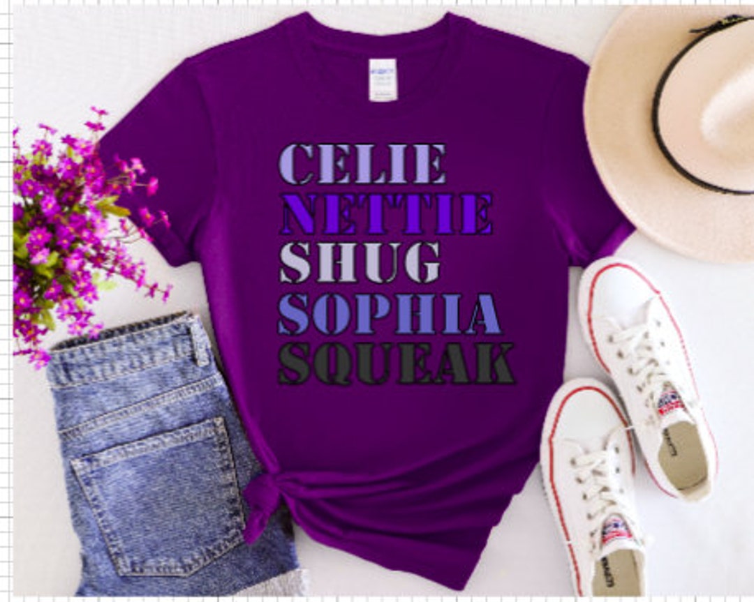 Color Purple - Celie, Nettie, Shug, Sophia, Squeak - Etsy