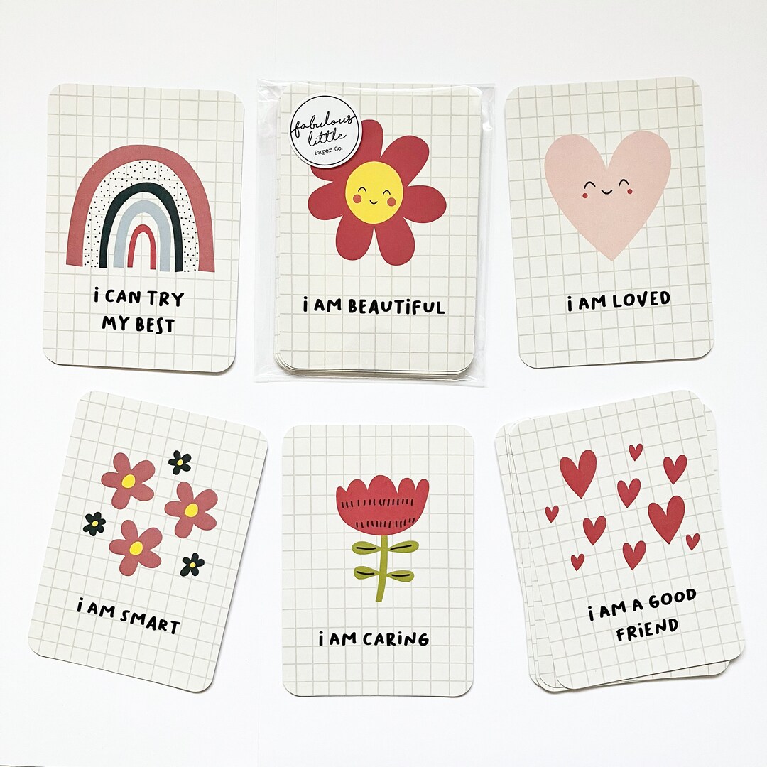 12 Affirmation Flashcards Educational Learning Resources for Toddlers ...