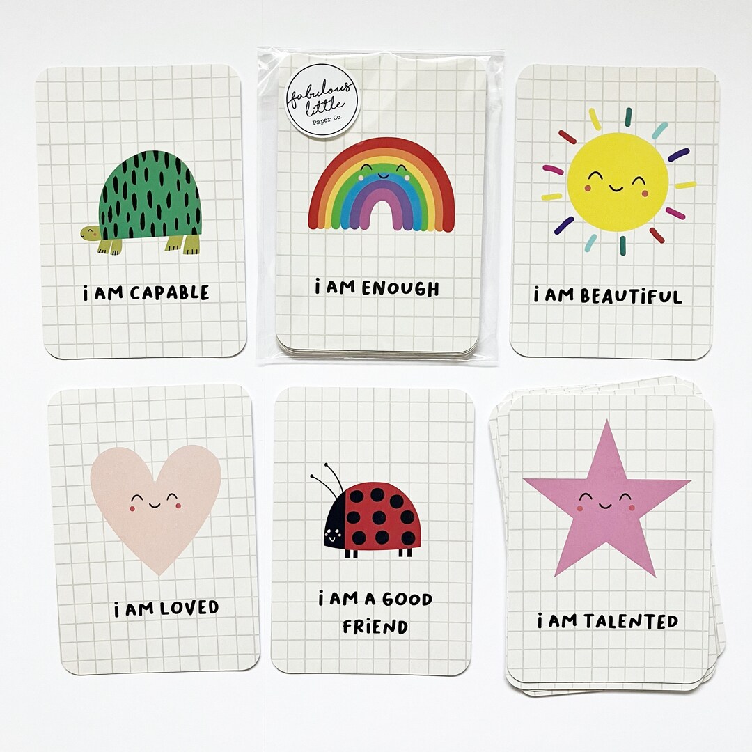 12 Affirmation Flashcards Educational Learning Resources for Toddlers ...