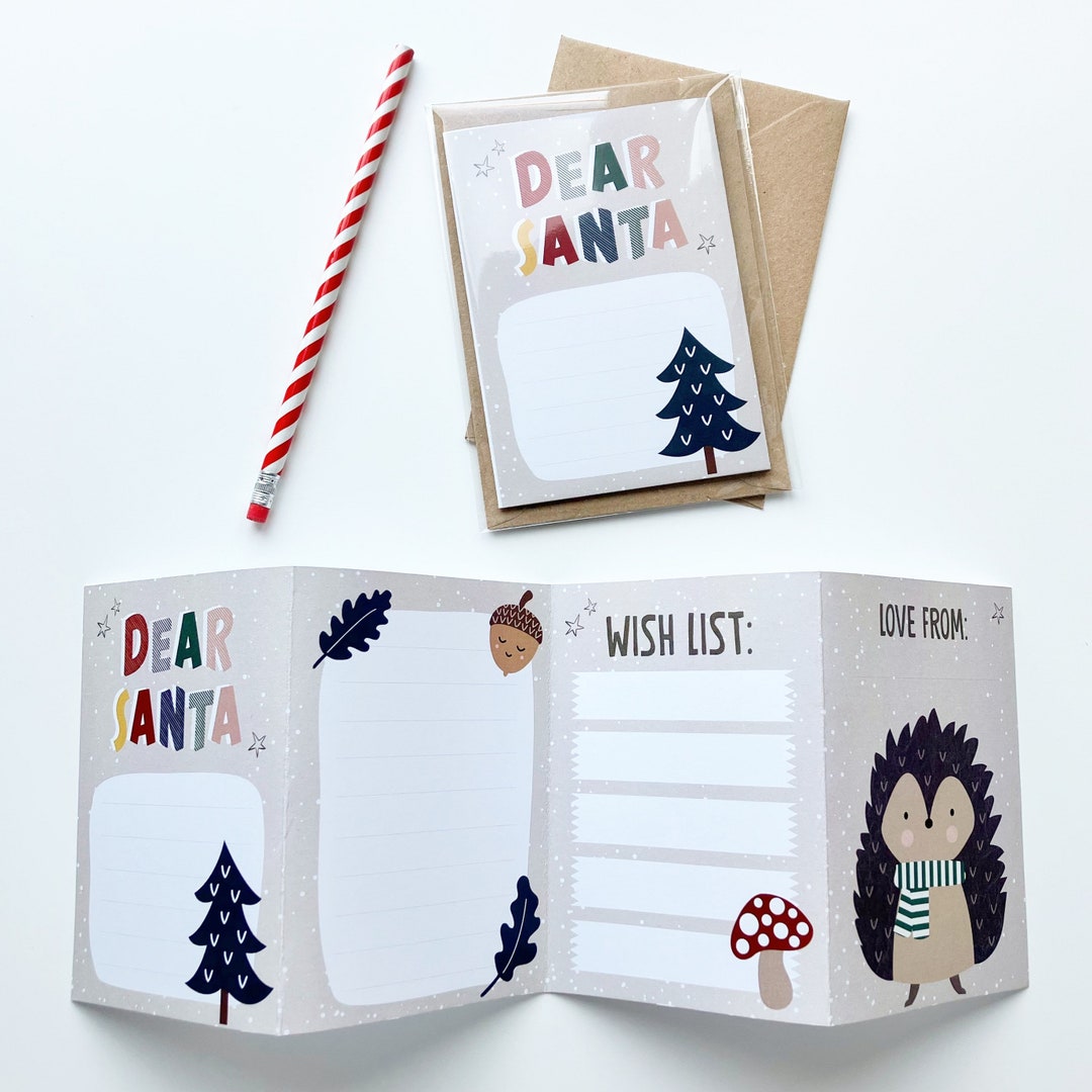 Write a Christmas Letter to Santa Dear Santa Christmas Wish List - Etsy.de
