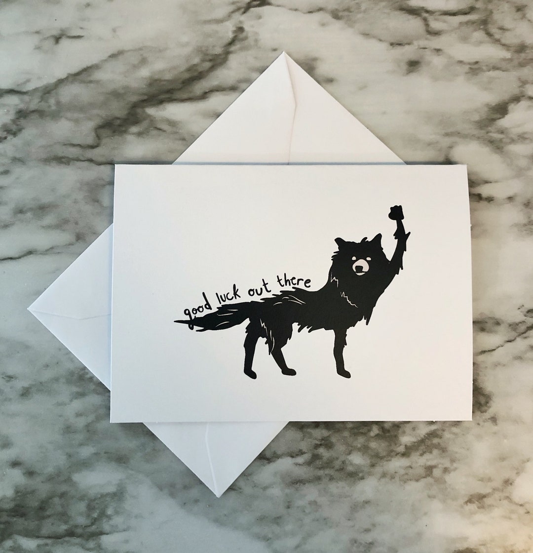 Wolf Fist of Solidarity Notecards Inspired by Wes Anderson Fantastic Mr ...