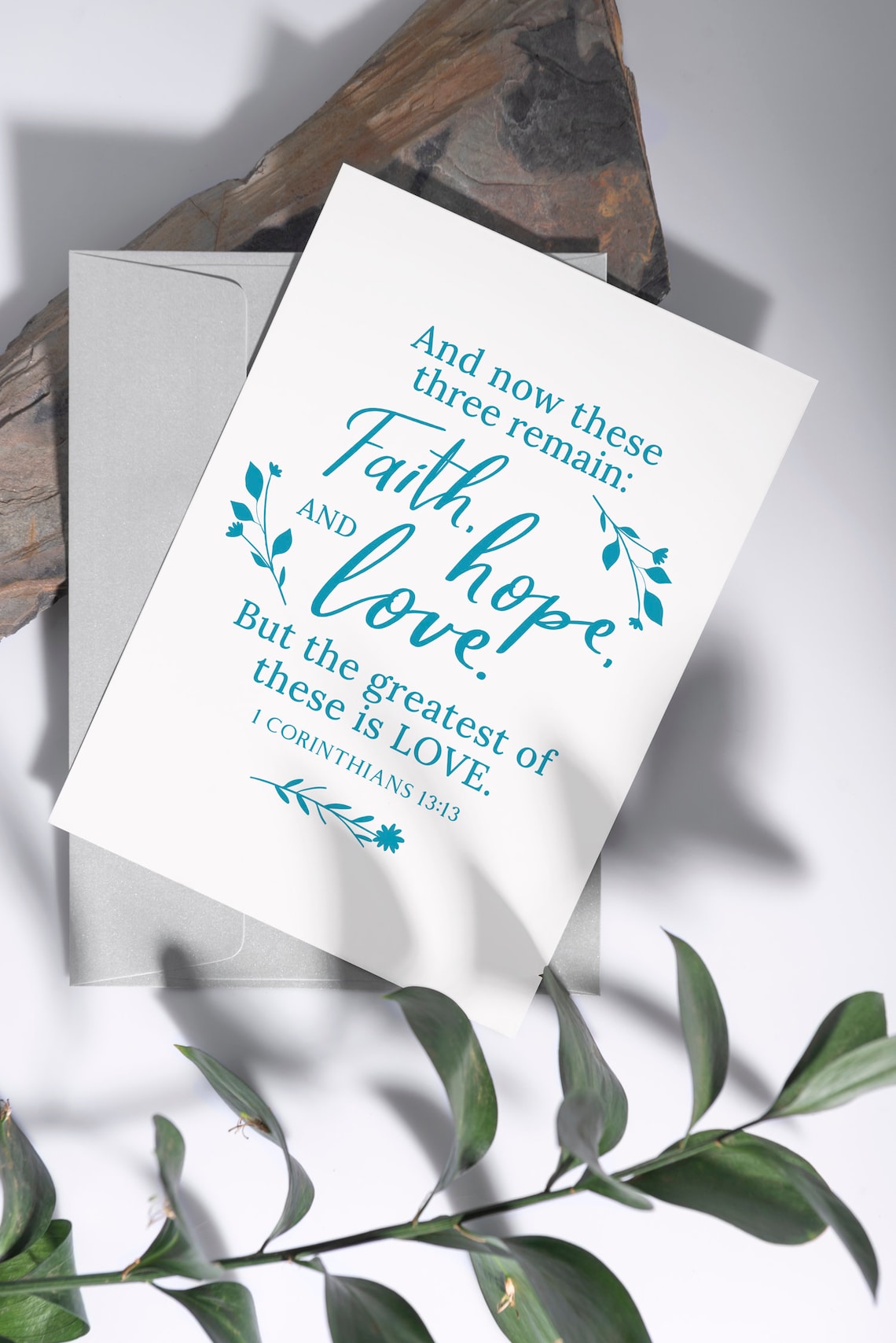 These Three Remain, Faith Hope Love 1 Cor 13:13 Verse Vector Design ...