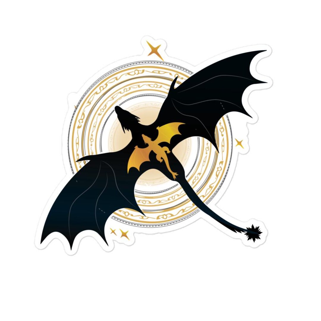 Fourth Wing Dragon Sticker Tairn Andarna Dragon Tattoo Decal Inspired ...