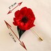 Elegant Handmade Poppy Pin Perfect Groomsmen Lapel - Etsy