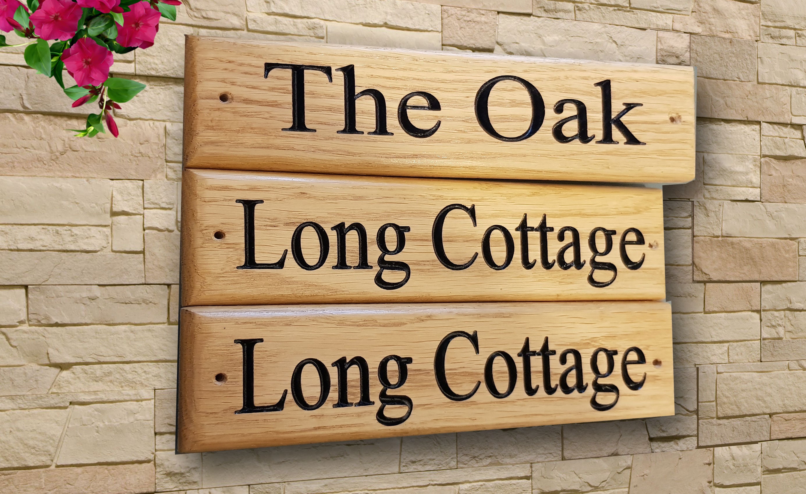 Personalised Oak House Signcarved Custom Engraved Outdoor - Etsy UK