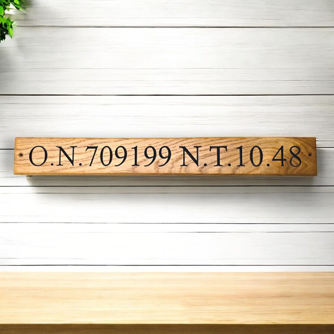 Boat Number Name Sign Plate Plaque Trawler Ship Marine Tonnage ...