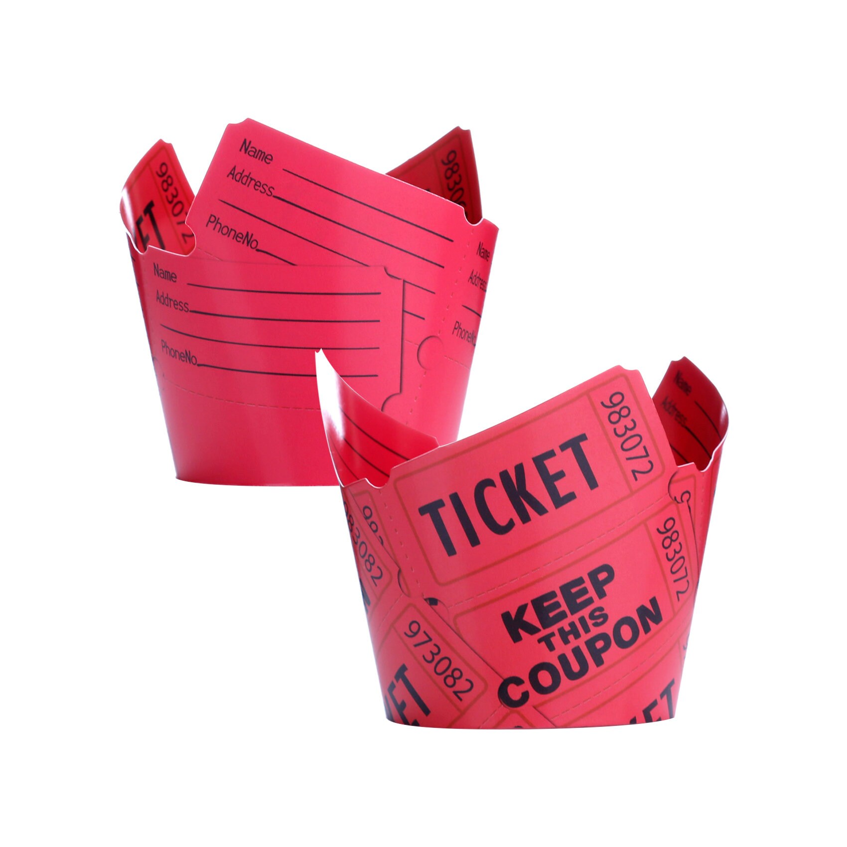 Red Raffle Ticket Clip Art