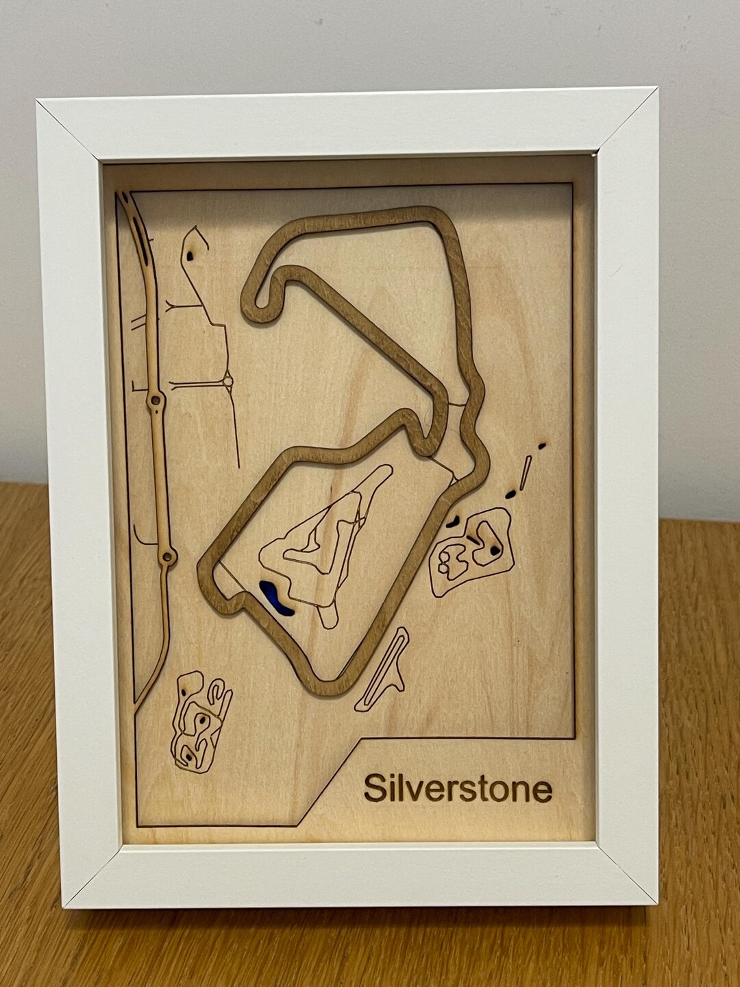 Laser Cut Layered Map of Silverstone Race Track Circuit Framed ...