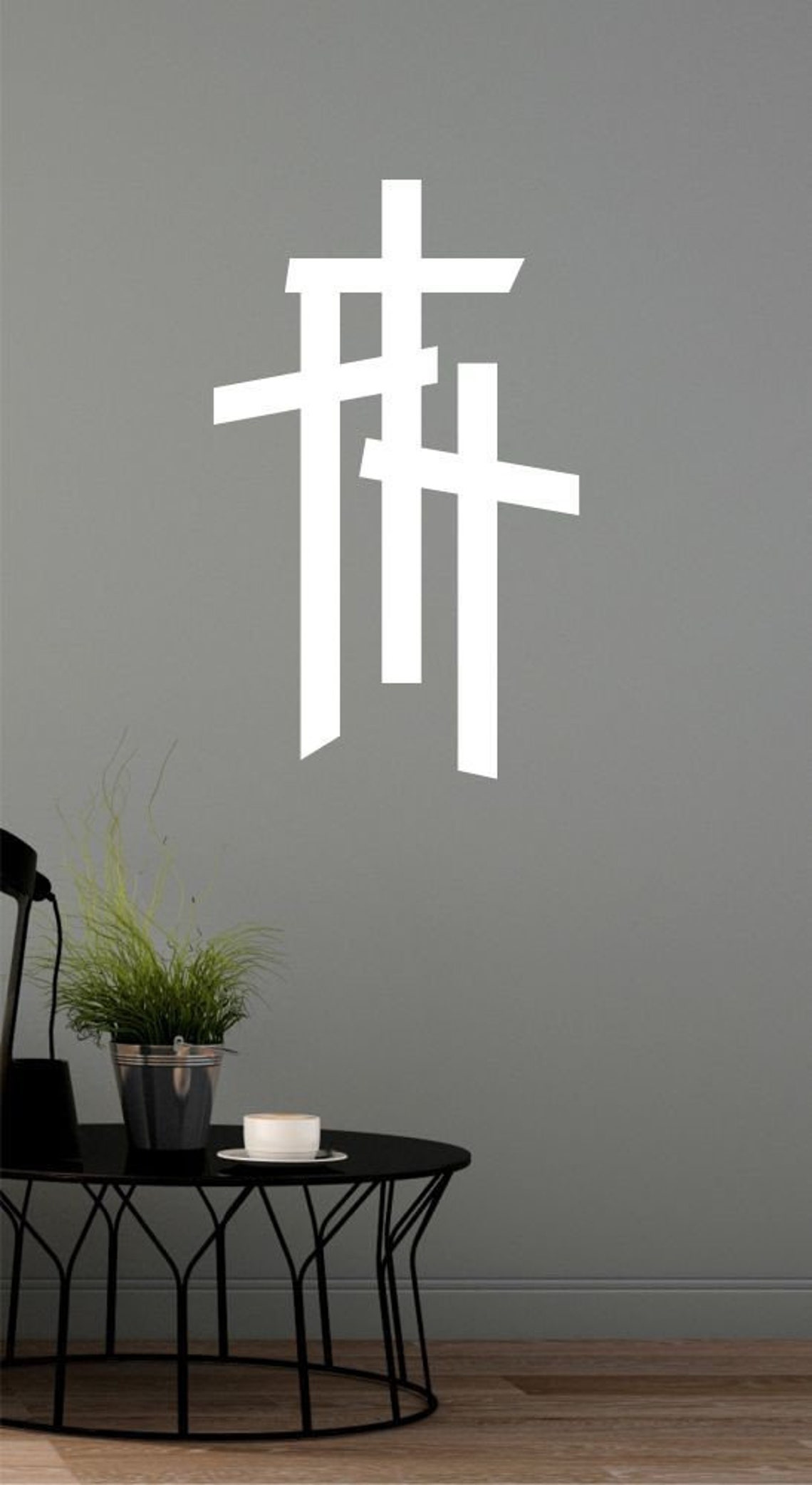 3 Cross Design God Christ Jesus Vinyl Wall Art Decal Sticker - Etsy