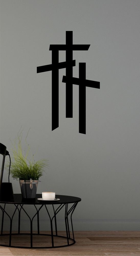 3 Cross Design God Christ Jesus Vinyl Wall Art Decal Sticker - Etsy