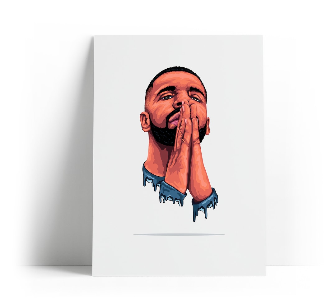 Drake Illustrated Print - Etsy