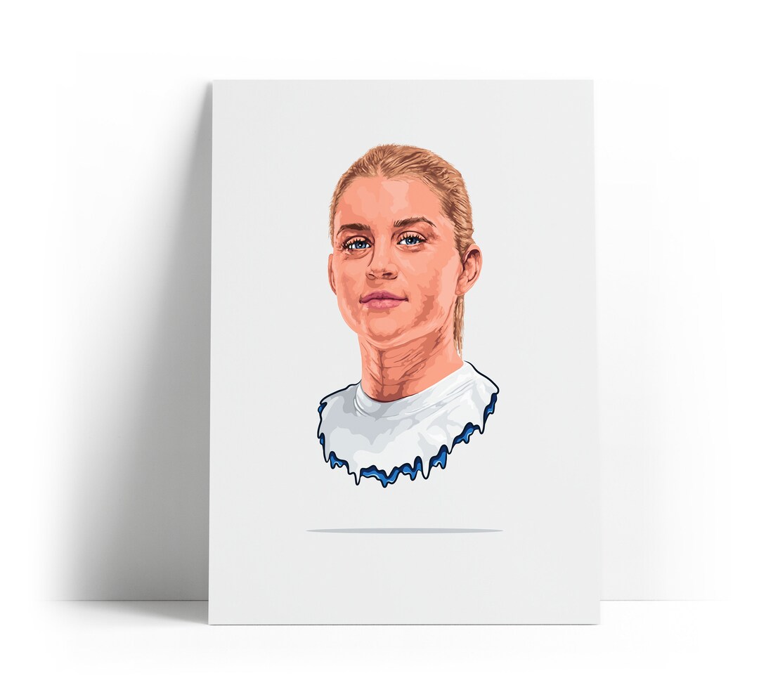 Alessia Russo Illustrated Print - Etsy