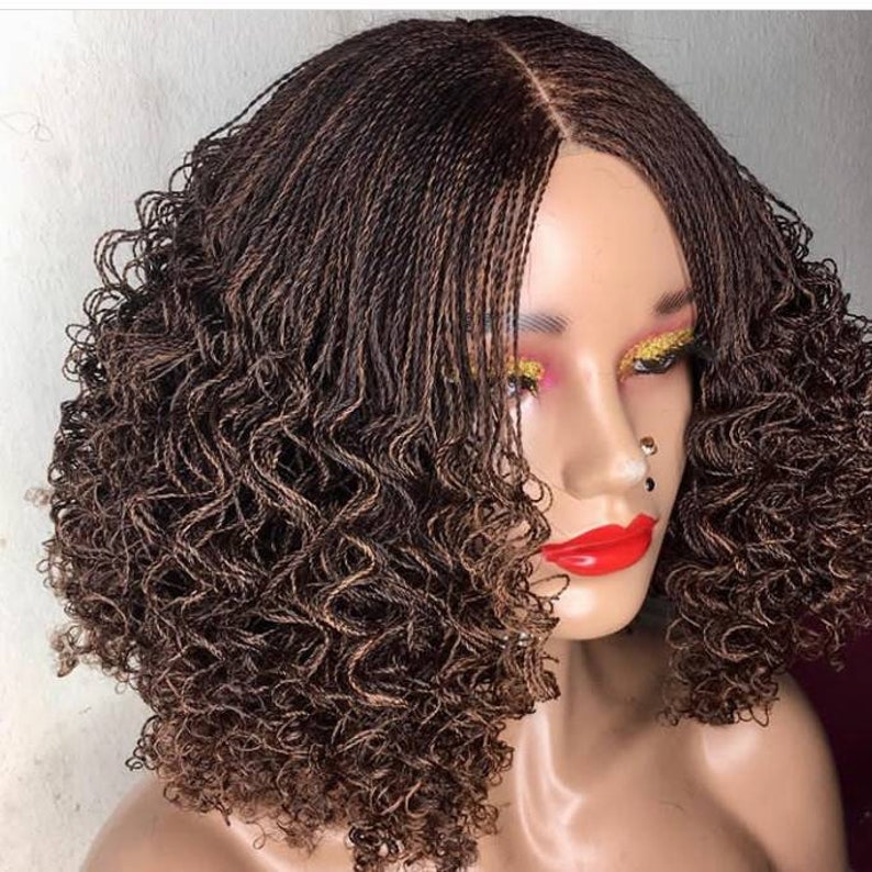 Braided Wig Micro Million Braids Senegalese Braids Million Etsy