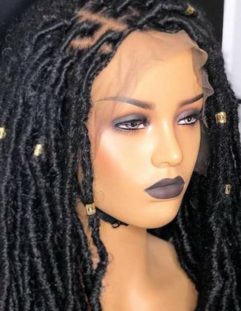 Ready to ship/Dread locks wig Goddess locks 360 frontal | Etsy