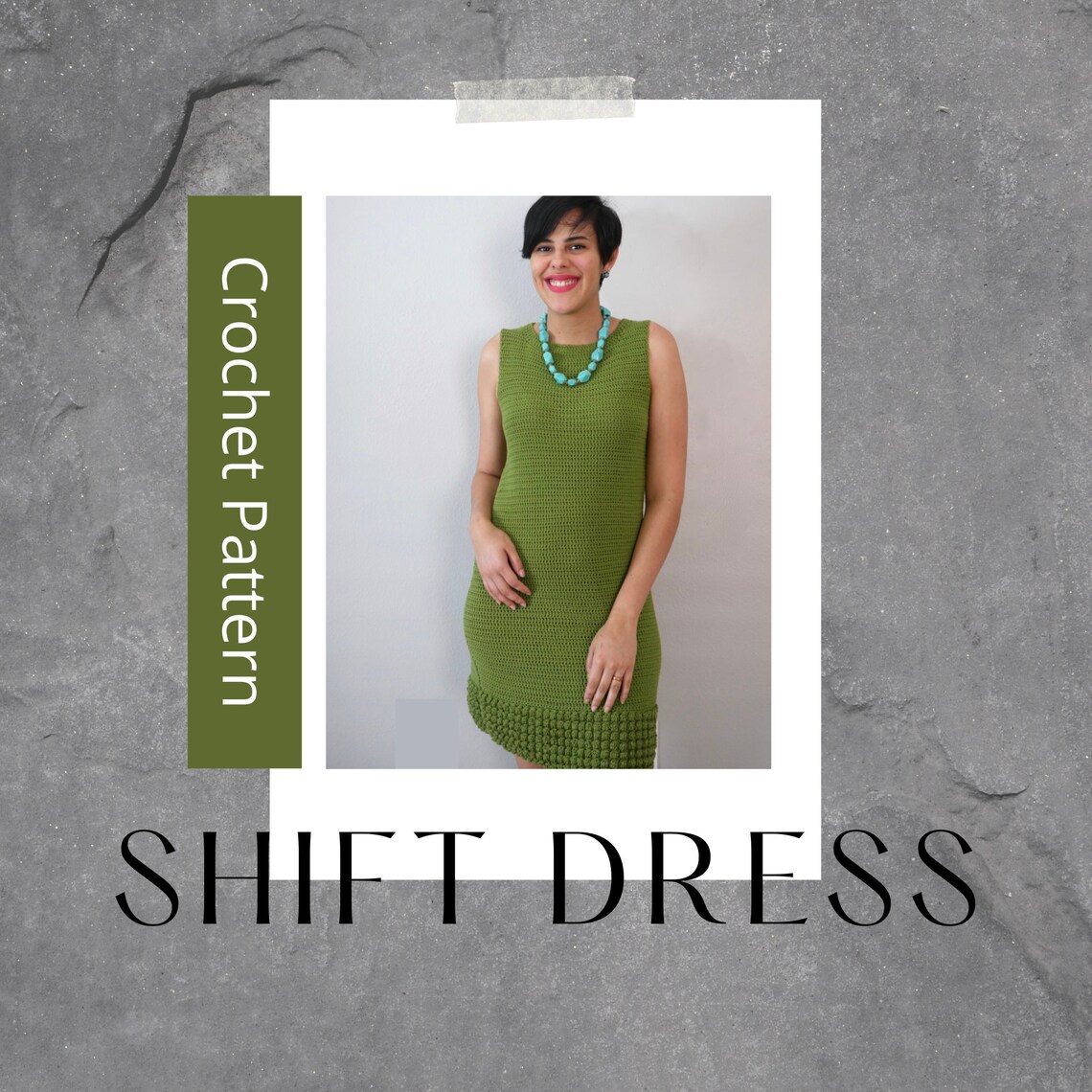 Crochet Shift Dress // Vintage Inspired // PDF Pattern - Etsy