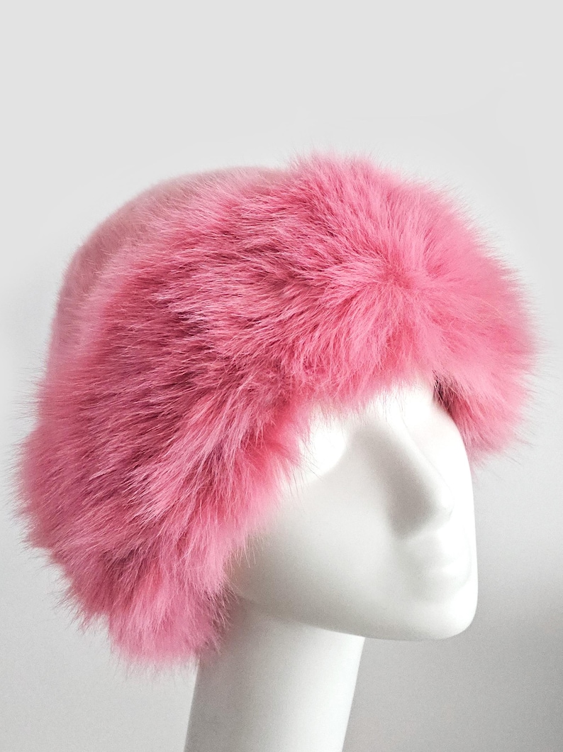 POLARIS Colorful Soft Vegan Fur Winter Hat - Etsy