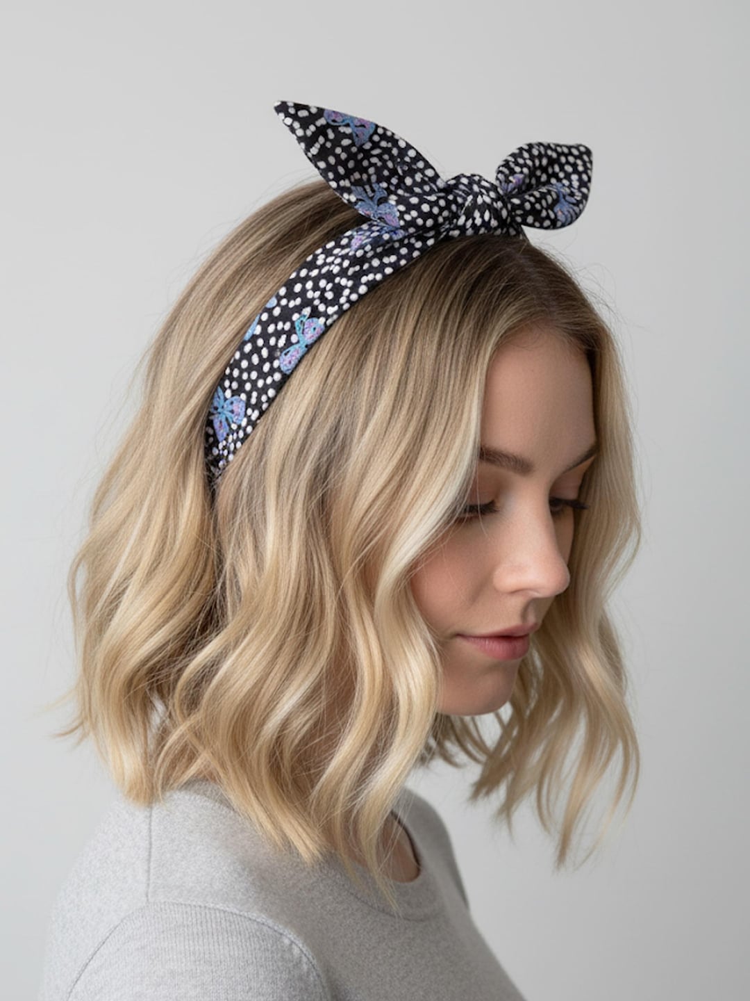 PIXIE Wired Headband, Bow - Etsy