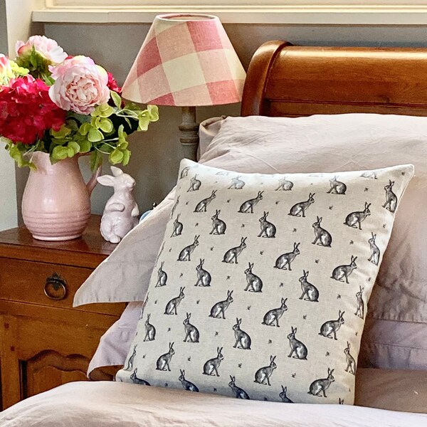 Hare Cushion - Etsy UK