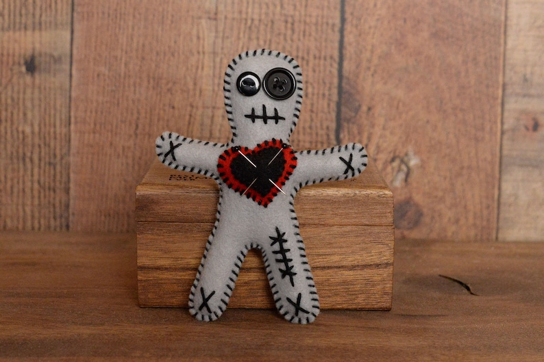 Voodoo Doll/voodoo Patch Doll/gray - Etsy