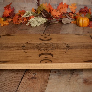 Altar / Sun and Moon Phase / Meditation / Altar Table / Tabletop Altar ...