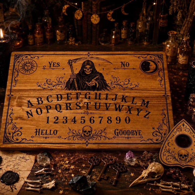 Wooden Table Ouija Board - Etsy