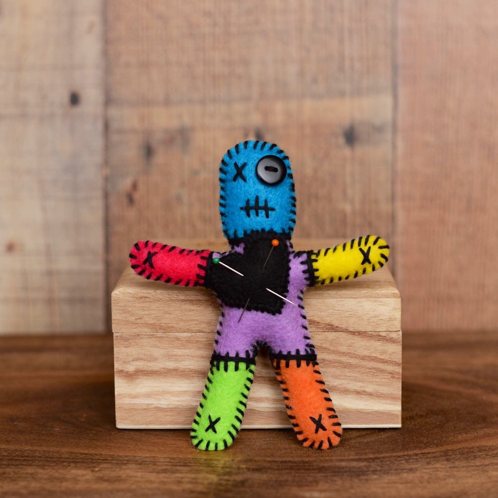 Voodoo Doll/voodoo Patch Doll/multicolor Light - Etsy