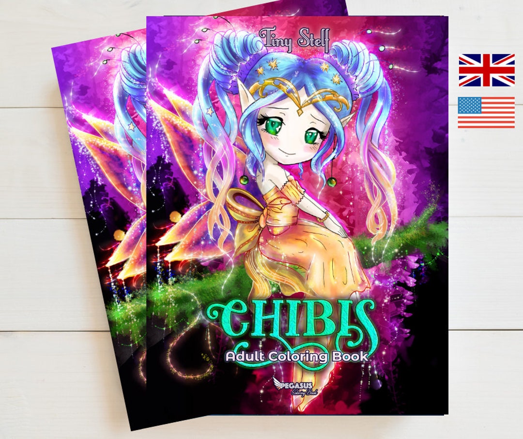 Adult Coloring Book "chibis" - Etsy