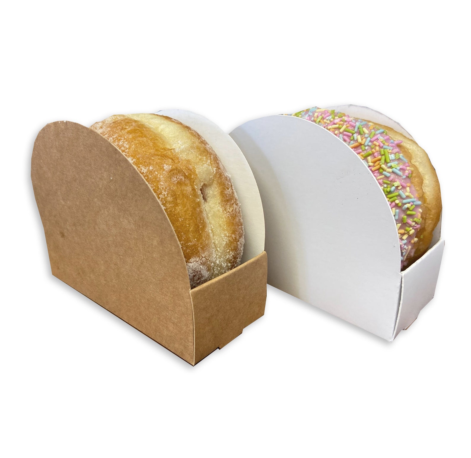 5 Brown Donut Holders, Sleeves, Donut Boxes, Party, Christening ...