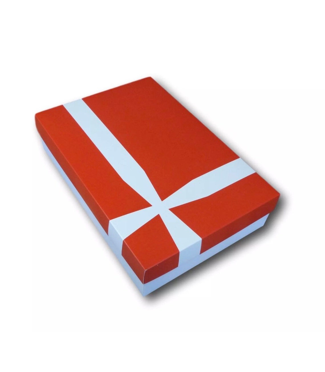 6 Red Shirt Gift Boxes With Ribbon Effect Print Garments - Etsy