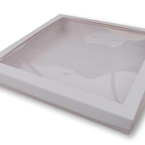 Pack of 10 8 X 4 White Gift Boxes With Window - Etsy
